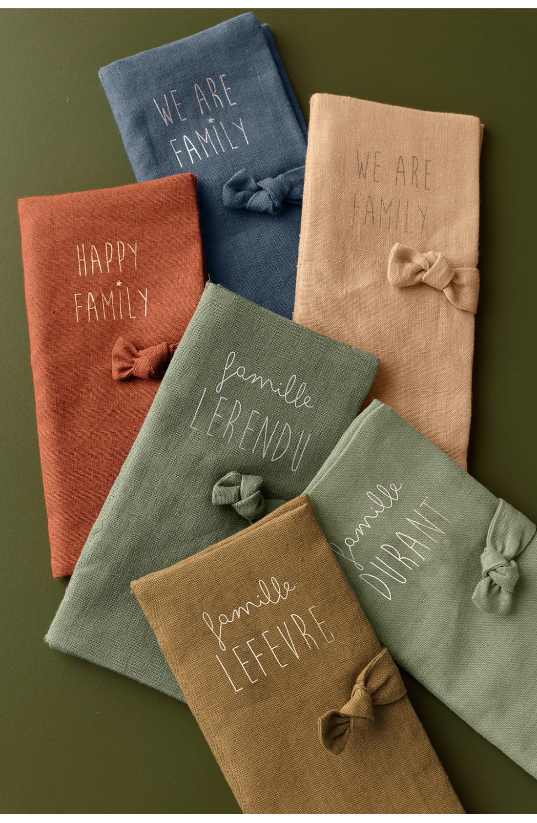 Personalized family record book covers - Petit Picotin